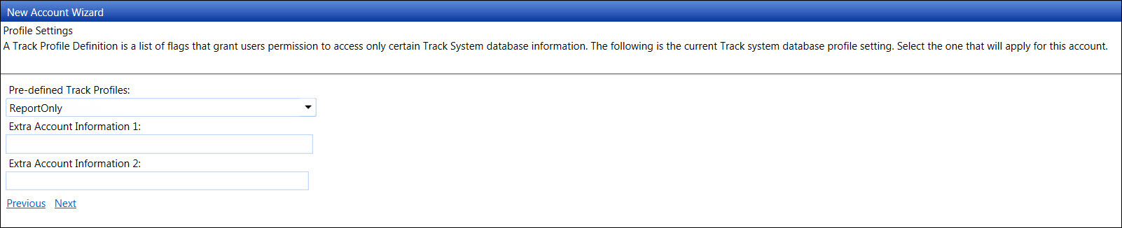Regular Account Setup
